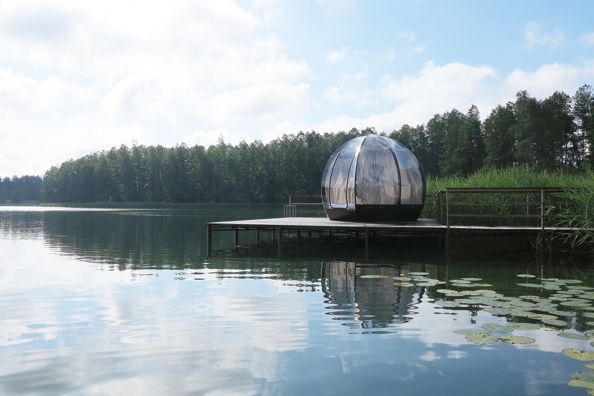 1 nakvynė 2 asmenims unikaliame „Oasis Dome“ kupole, privačioje ežero ...