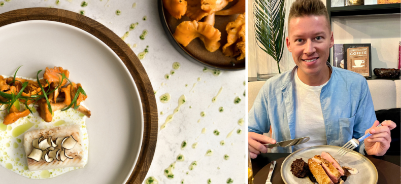 Vakarienė Solt Dining restorane Courtyard by Marriott Vilniuje