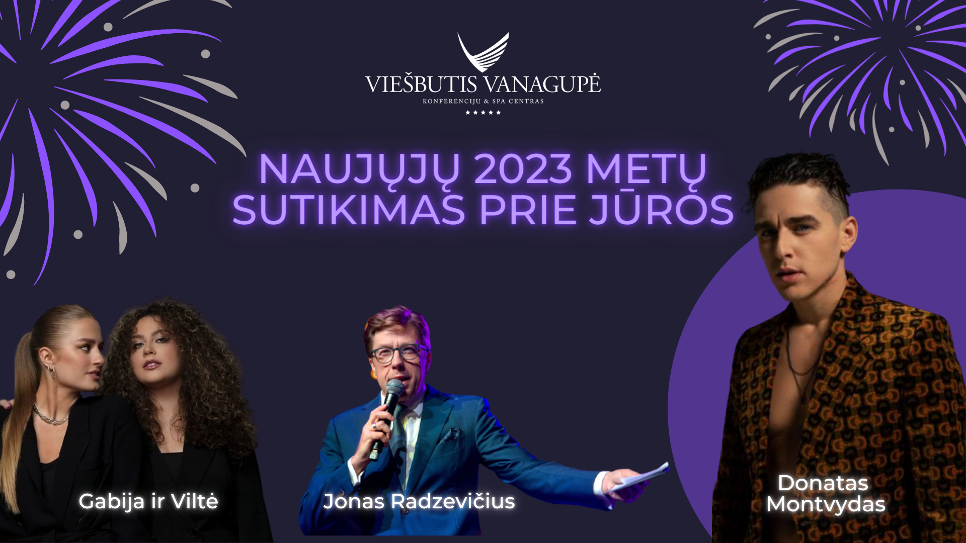 Naujieji metai dviem viešbutyje Vanagupė Palangoje su programa ir spa